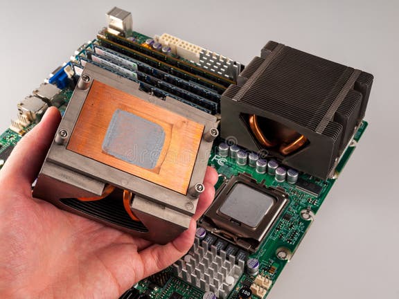 Cooling Fan with Cpu in the Computer System Unit, Cooling the Computer ...