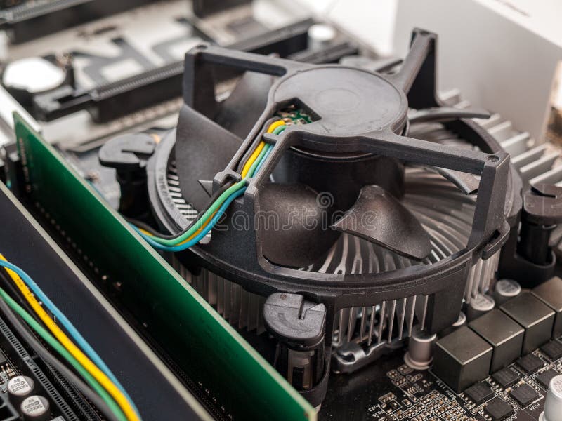 Cooling Fan with Cpu in the Computer System Unit, Cooling the Computer ...