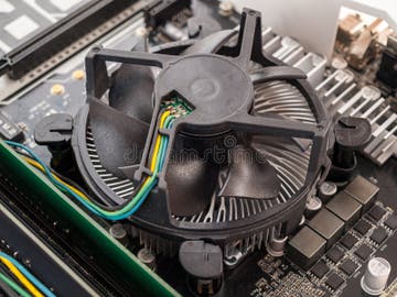 Cooling Fan with Cpu in the Computer System Unit, Cooling the Computer ...