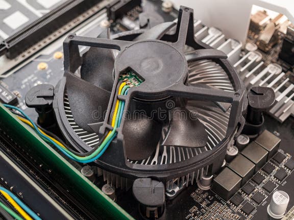 Cooling Fan with Cpu in the Computer System Unit, Cooling the Computer ...