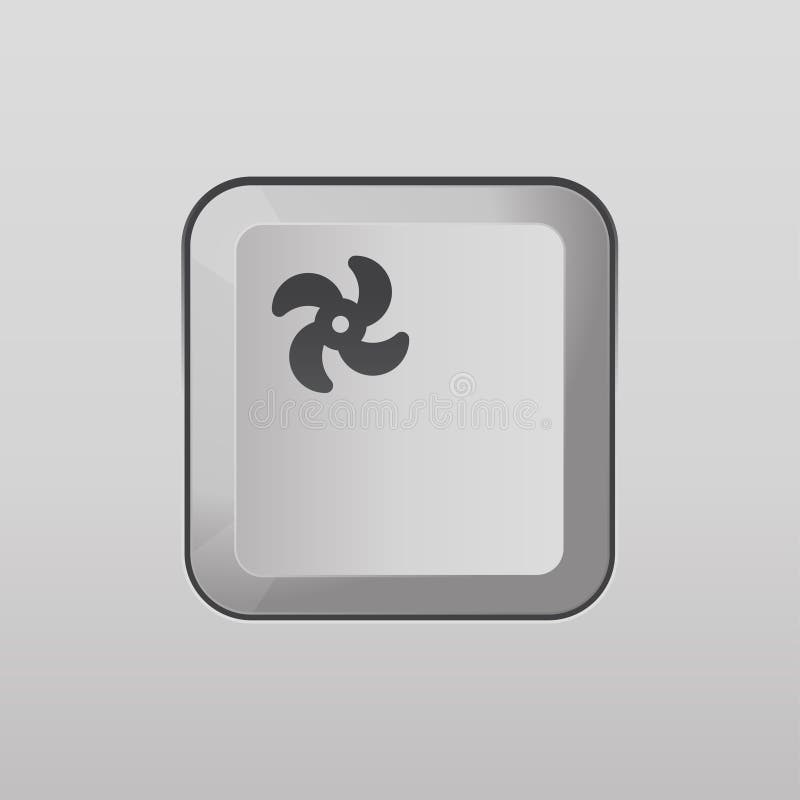 Cooling Fan Keyboard Button Stock Illustration - Illustration of press ...
