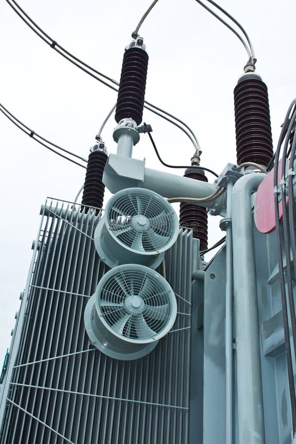 Cooling fan of transformer stock image. Image of high - 24424893