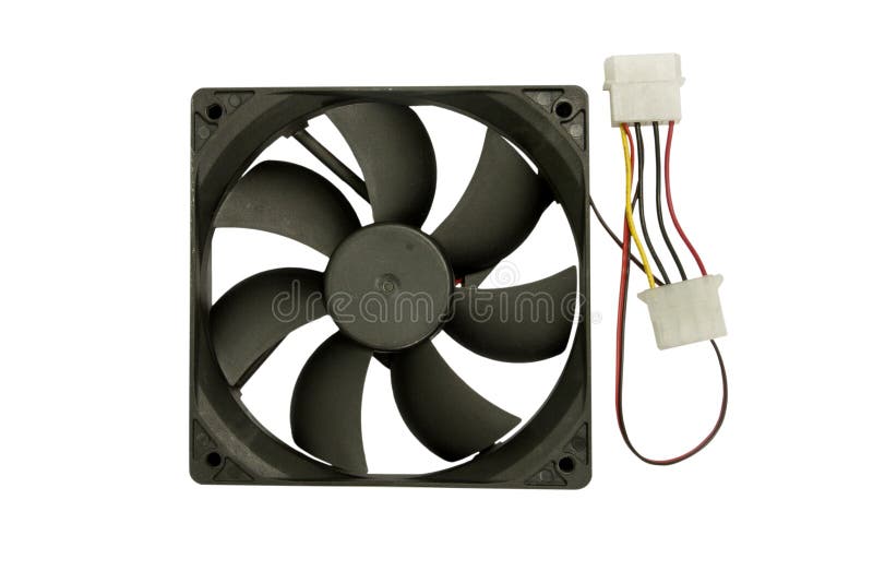 Cooling Fans Isolated on White Background. Stock Photo - Image of ...