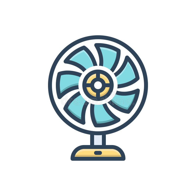 Color Illustration Icon for Cooling, Fan and Electric Stock Vector ...