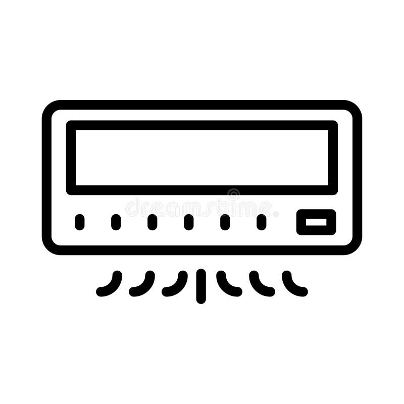 Cooling Vector Color Line Icon Stock Vector - Illustration of cool ...