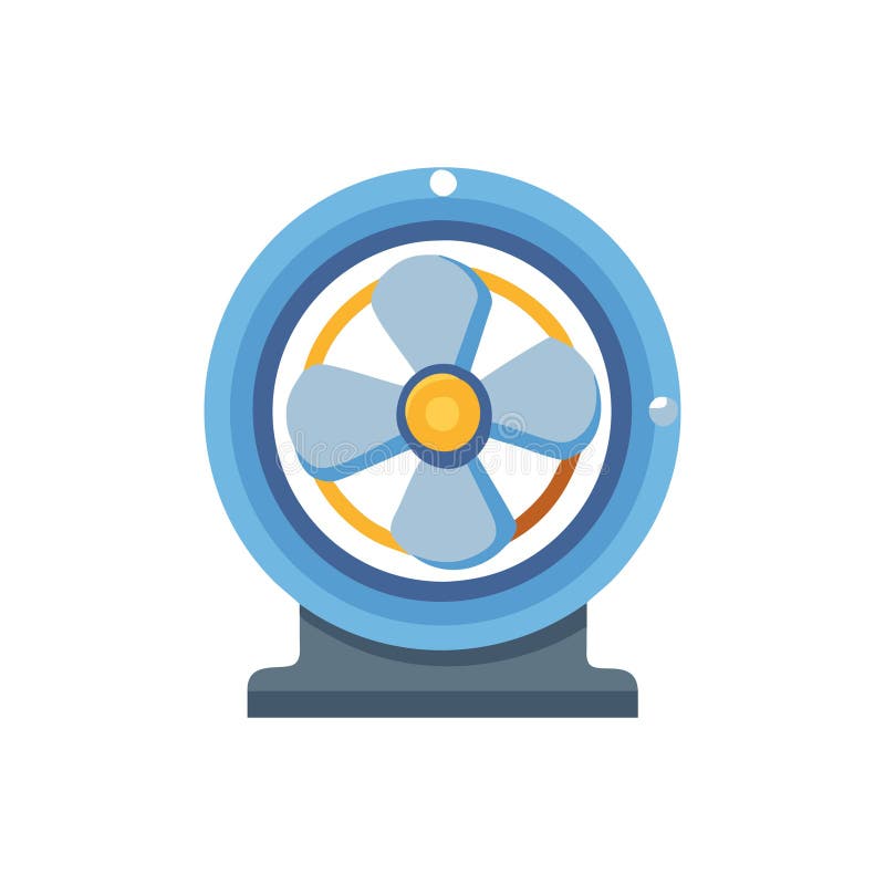 Cooling Industrial Fan Icon Representation Stock Illustration ...
