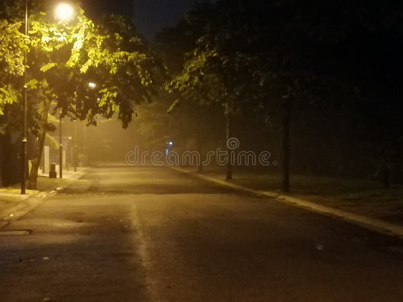 Cooling Night after a Whole Day Raining Stock Image - Image of raining ...