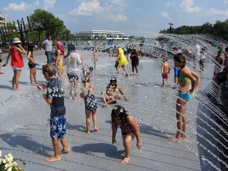 Cooling Off In The Summer Heat Editorial Image - Image of resting ...