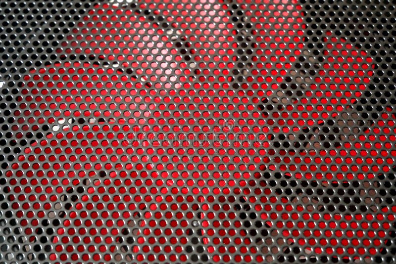 Cooling Pad for Laptop Computer with Red Light with USB Wire on White ...