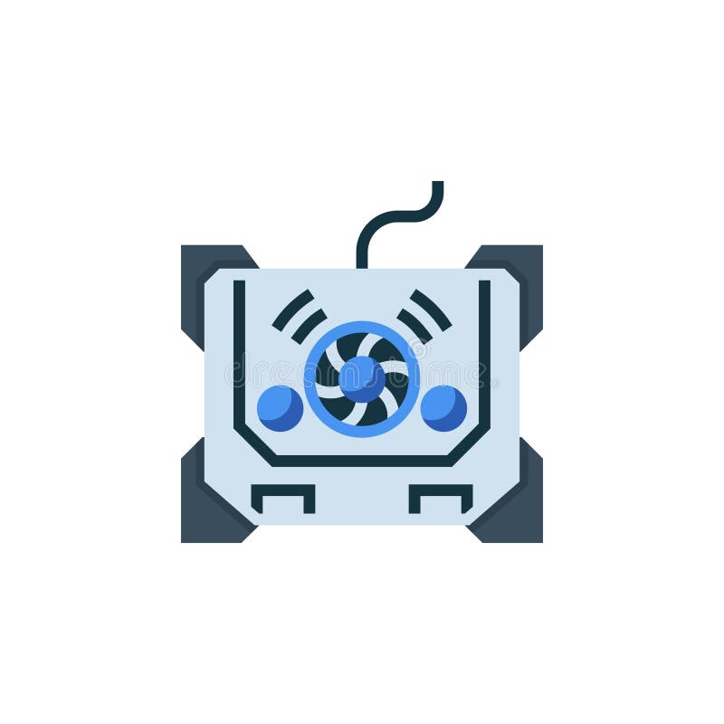 Cooling Pad Vector Icon. Computer Component Icon Flat Style. Perfect ...