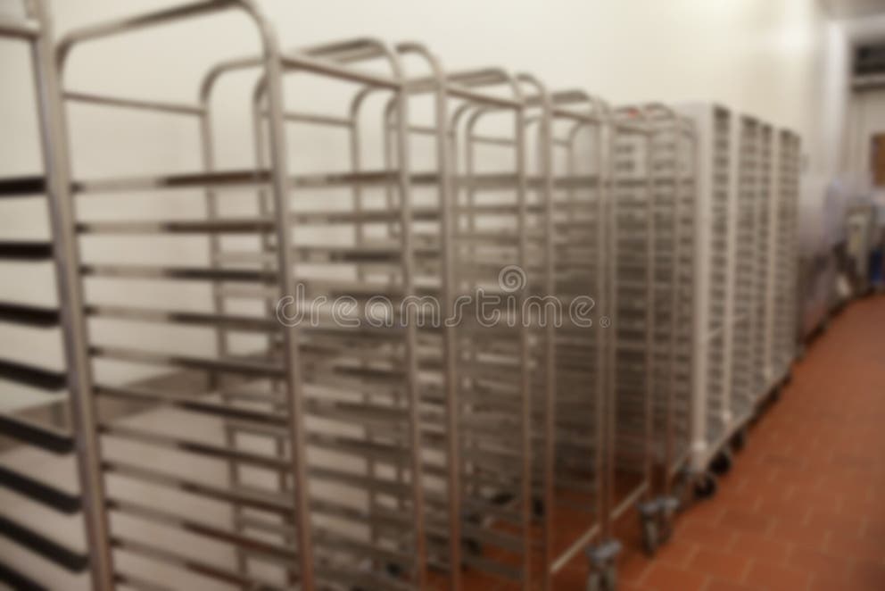 Cooling racks in kitchen stock image. Image of silver - 255499621
