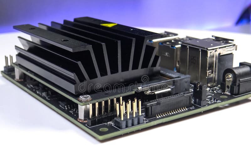 Cooling Radiator for Mini Computer Board. Cooling Electronics Stock ...