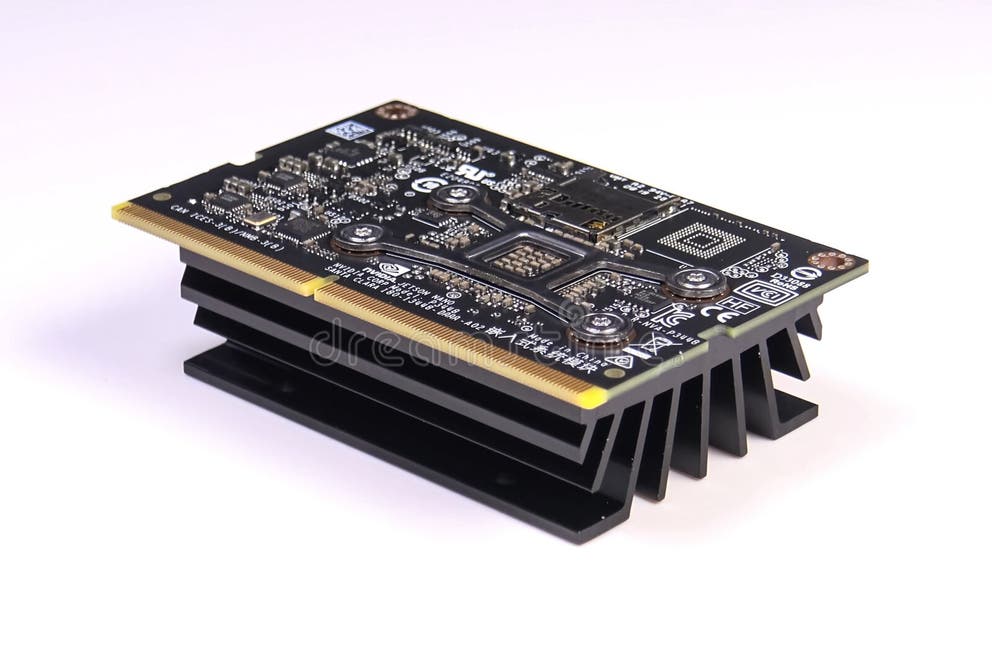 Cooling Radiator for Mini Computer Board. Cooling Electronics Editorial ...