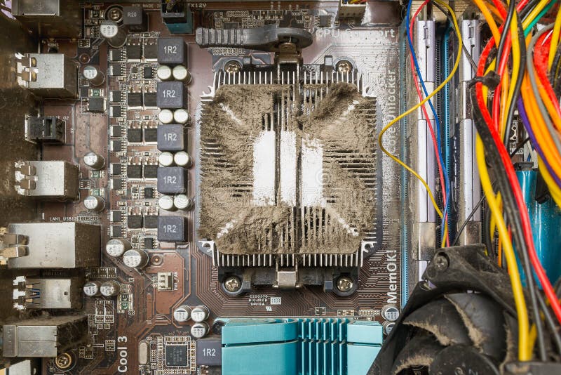 Dusty CPU fan stock photo. Image of round, essential - 22427788