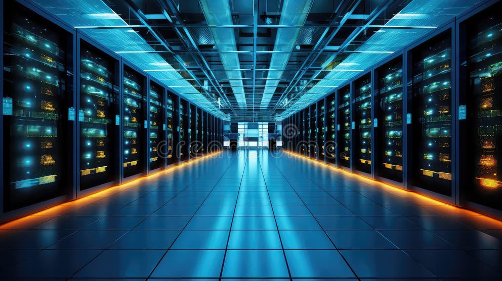 Cooling Software Data Center Stock Illustration - Illustration of ...