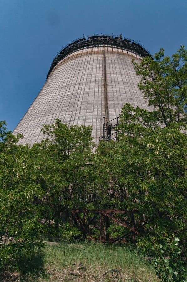 Cooling Stack of Reactors Building in Pripyat, Chernobyl Exclusion Zone ...