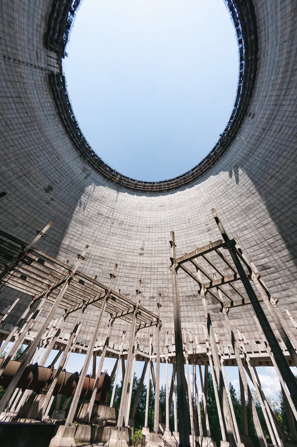 Cooling Stack of Reactors Building in Pripyat, Chernobyl Exclusion Zone ...