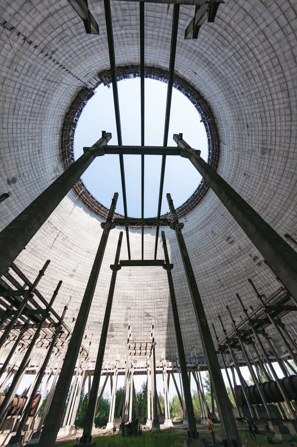 Cooling Stack of Reactors Building in Pripyat, Chernobyl Exclusion Zone ...