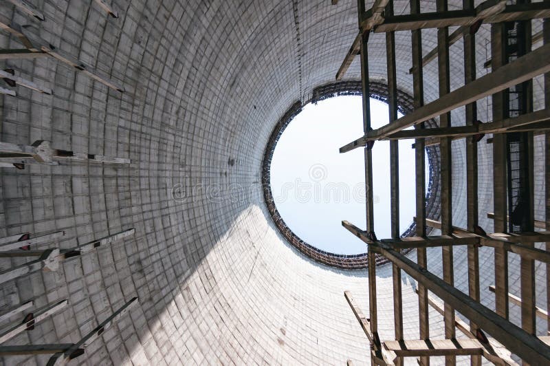 Cooling Stack of Reactors Building in Pripyat, Chernobyl Exclusion Zone ...