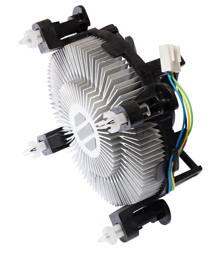 The Cooling System of the Central Computer Processor Stock Image ...