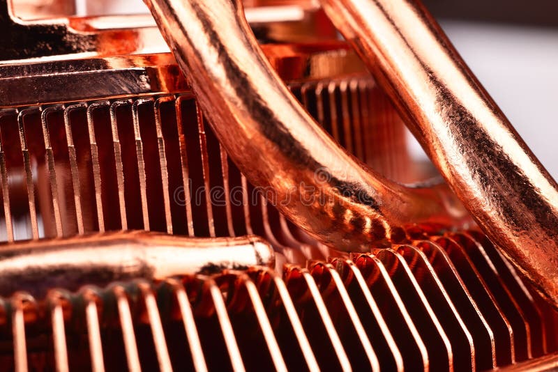 Cooling system for the CPU stock photo. Image of copper - 73766196