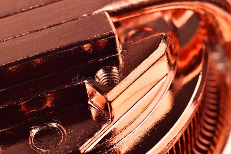 Cooling system for the CPU stock photo. Image of thermal - 74098064