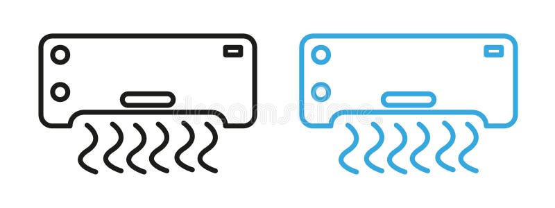 Cooling System Icon for Air Conditioning, Climate Control, and HVAC ...