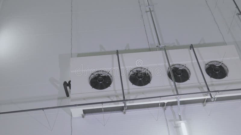 Cooling System in Stock. Modern Climate System in a Grocery Warehouse ...