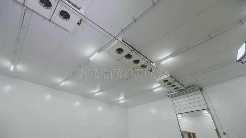 Cooling System in Stock. Modern Climate System in a Grocery Warehouse ...