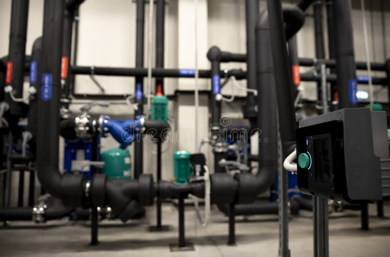 Cooling System of a Supercomputer Stock Image - Image of electricity ...