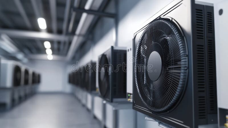 Cooling Systems Installed in Commercial Building for Temperature ...