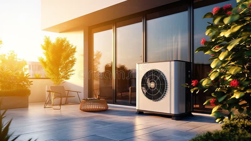 Cooling Technology for Homes - Generative AI Stock Illustration ...