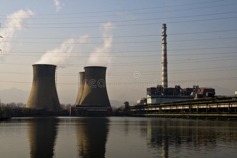 Nuclear Reactor Cooling Tower Stock Image - Image of fuel, road: 15936025