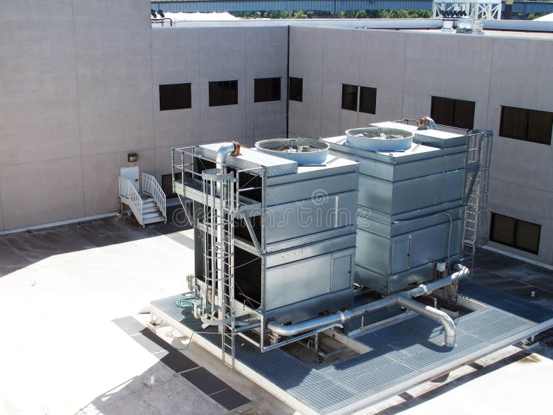 Cooling Tower for Large Office Building Air Conditioning System Stock ...