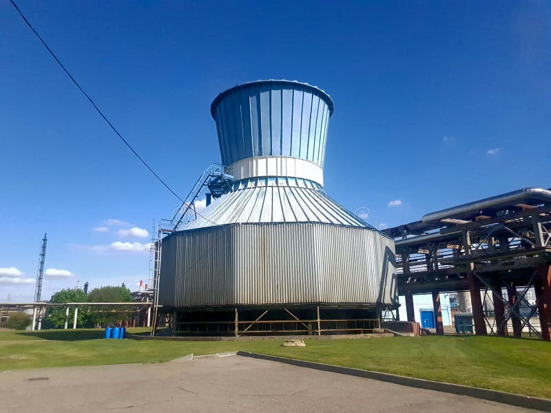 Cooling Tower for Cooling the Treated Water Stock Image - Image of ...
