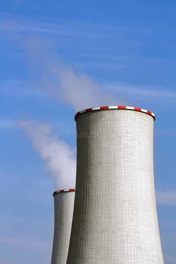 Cooling towers stock photo. Image of clouds, construction - 11168088