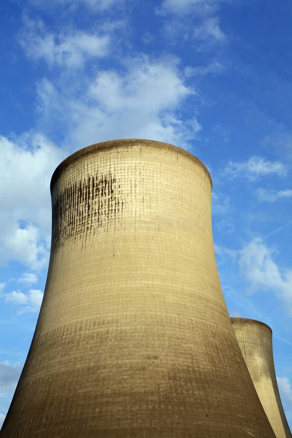 Cooling Towers stock image. Image of flume, brick, evaporation - 698285