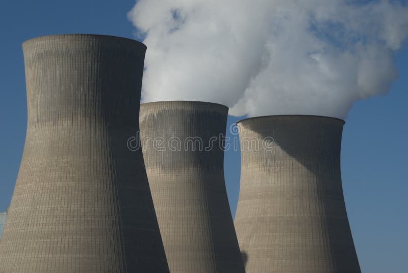 Cooling Towers, Power Station Stock Image - Image of brick, flume: 65591