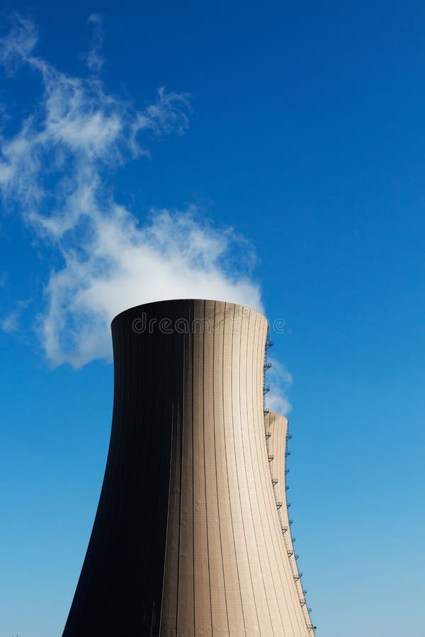 Cooling Towers stock image. Image of flume, brick, evaporation - 698285