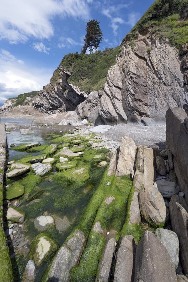 Coombe Martin Bay , Near Ilfracombe North Devon Stock Photo - Image of ...
