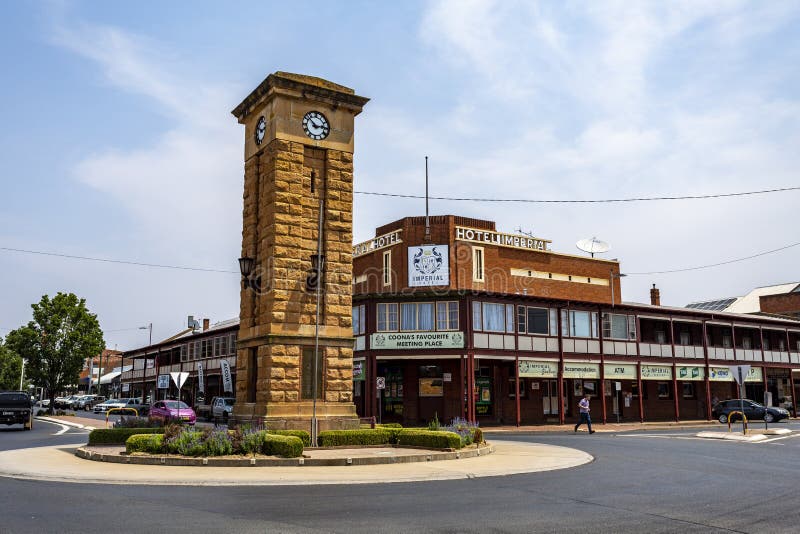 Coonabarabran War Memorial Clock Tower Editorial Image - Image of wales ...