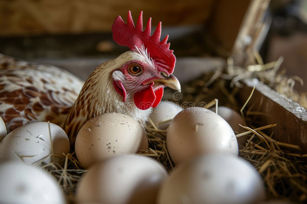 Coop Chronicles: a Hen S Nesting Journey. Stock Illustration ...