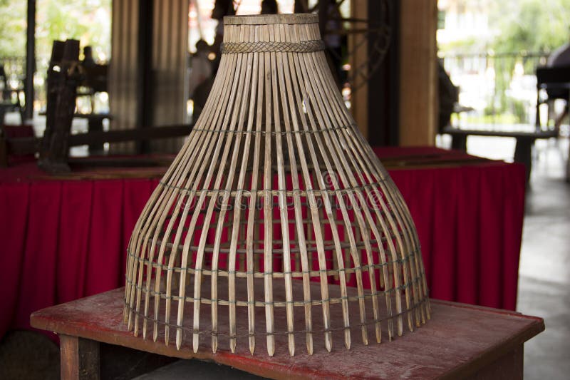 Fishing Trap Made from Bamboo Wood Stock Image - Image of fishing ...