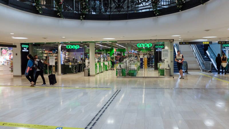 Coop Swedish grocery store editorial stock photo. Image of metro ...