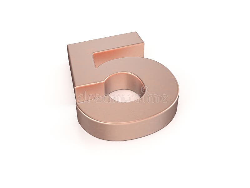 Cooper number five stock illustration. Illustration of figure - 307730395