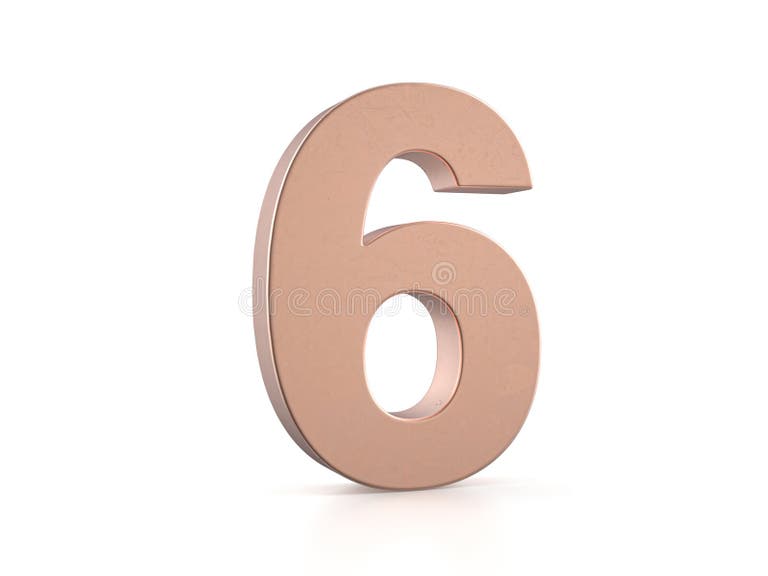 Cooper number six stock illustration. Illustration of white - 298440000