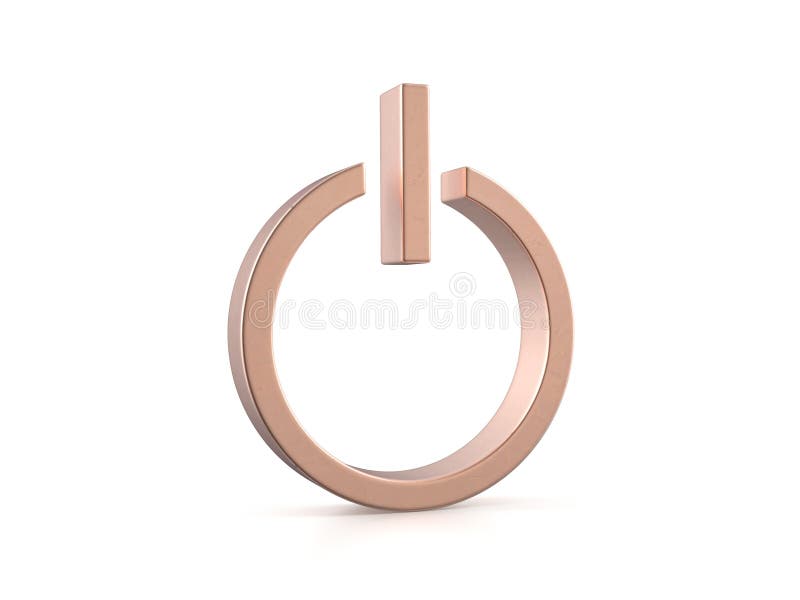 Metal power symbol stock illustration. Illustration of sign - 323078843