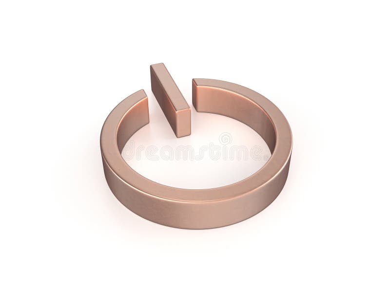 Cooper power symbol stock illustration. Illustration of steel - 307730194