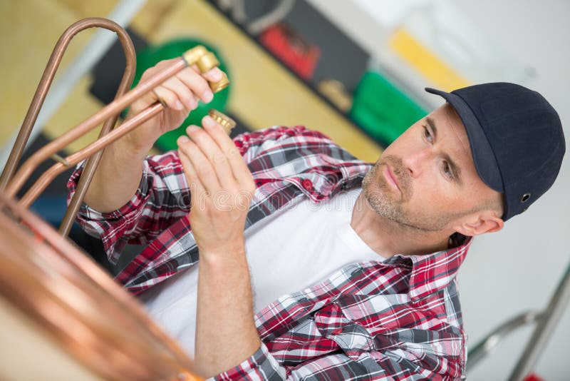 Cooper Wire Being Assembled Together Stock Photo - Image of restraint ...