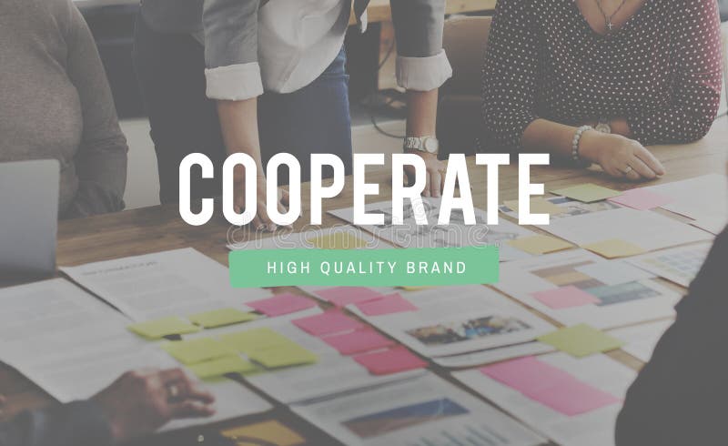 Cooperate Agreement Collaboration Partnership Concept Stock Image ...